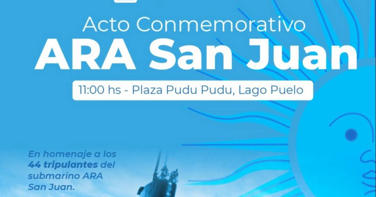 Lago Puelo realizará un acto en memoria de los tripulantes del ARA San ...